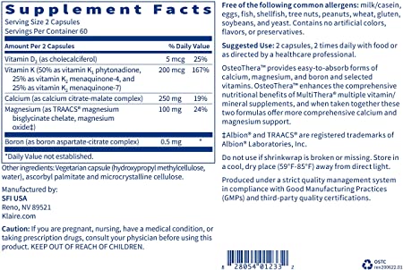 Bone Support Formula (120ct) | Shop I Carin Nielsen, MD